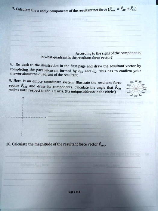 SOLVED: (Fnet Fab Fac): and components ofthe resultant net force ...