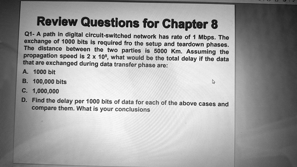 SOLVED: Review Questions for Chapter 8 Q1-A path in digital circuit ...