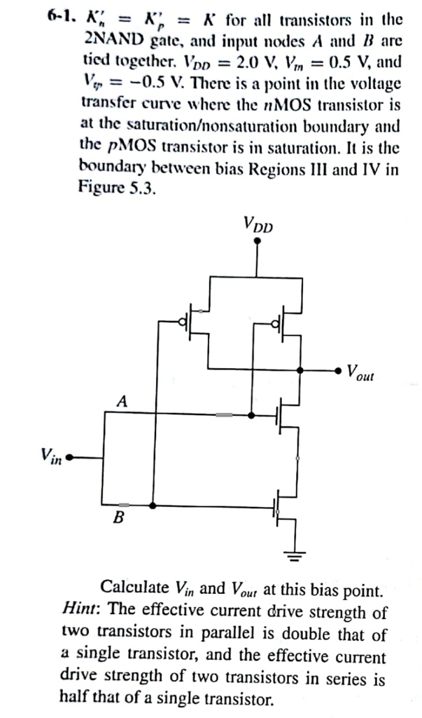 2nand gate and input nodes a and b are tied together vpp 20 v vm 05 v ...
