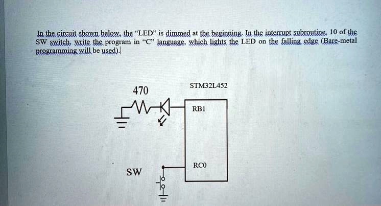 SOLVED: Texts: In the circuit shown below, the LED is dimmed at the ...