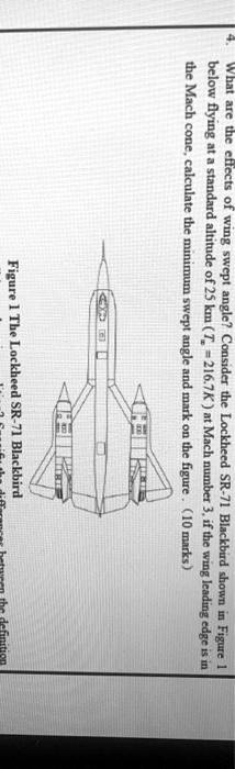 4. What are the effects of wing swept angle? Consider the Lockheed SR ...