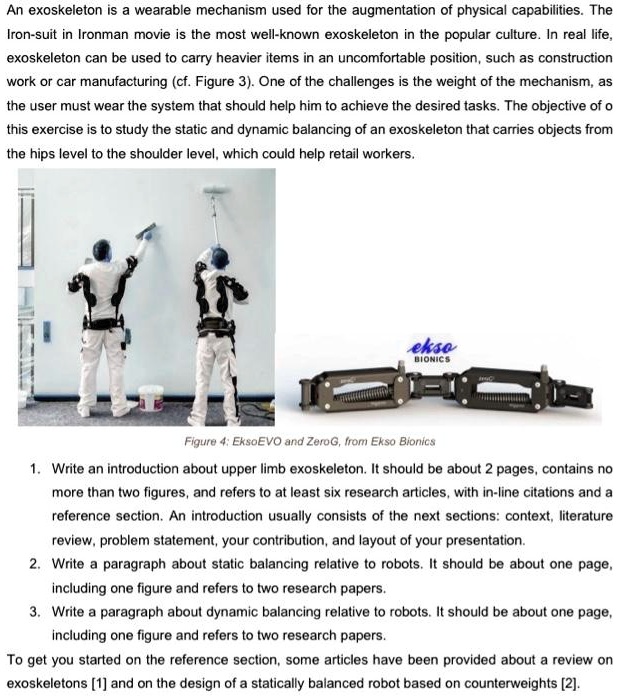 An exoskeleton is a wearable mechanism used for the augmentation of ...