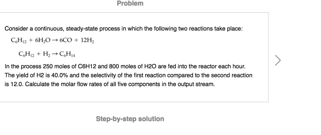 Problem Consider a continuous, steady-state process in which the ...