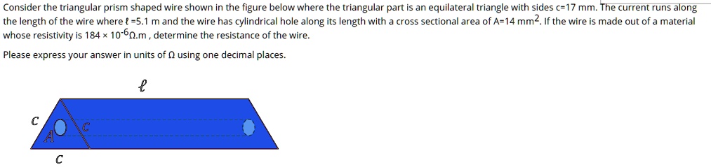 consider the triangular prism shaped wire shown in the figure below ...