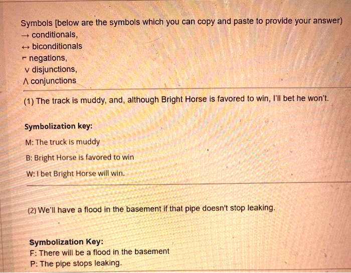 SOLVED: Symbols [below are the symbols which you can copy and paste to ...
