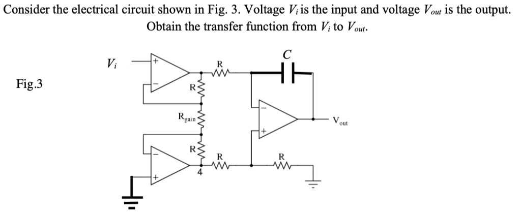 Solved Consider The Electrical Circuit Shown In Fig 3 Voltage V Is