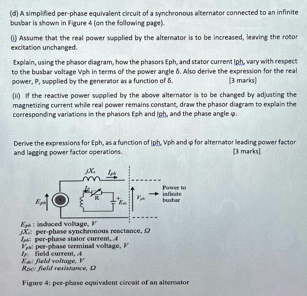 electric machines electrical electronic d a simplified per phase equivalent circuit of a ...