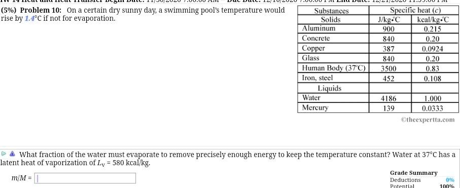 SOLVED:(590) Problem 10: On certain dry sunny day; swimming pools ...