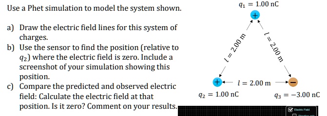 SOLVED: Please calculate the electric field at that position. Use a ...