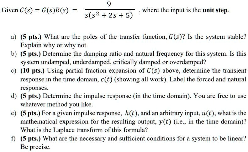 SOLVED: Problem 3: (35 pts. Total) Given ð ¶(ð ‘ ) = ð º(ð ‘ )ð ‘…(ð ...