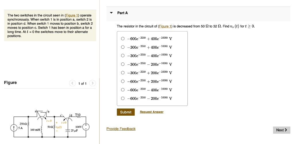 The two switches in the circuit seen in (Figure 1) operate ...