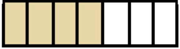 the diagram below is divided into equal parts which fraction of the ...