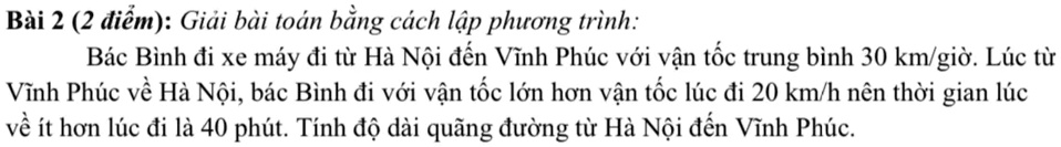 Solved Bà I 2 2 Ä‘iáƒm Giải Bà I Toán Bằng Cách Láºp PhưÆ