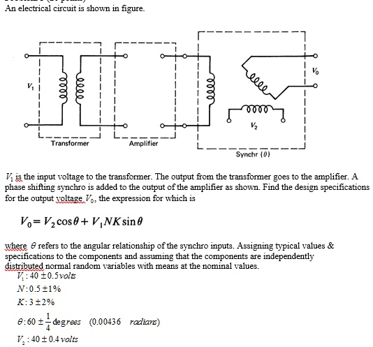SOLVED: An electrical circuit is shown in the figure. V1 ...