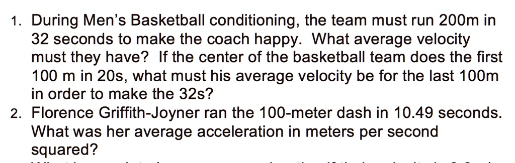 1 during mens basketball conditioning the team must run...