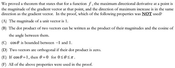SOLVED: We proved theorem that states that for function the maximum ...