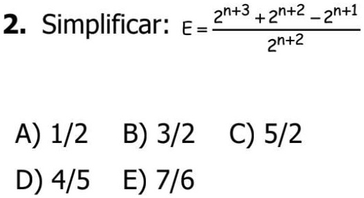 [GET ANSWER] ayudaaa por favor es urgente 2n3 2n2 2n1 2 simplificar e ...