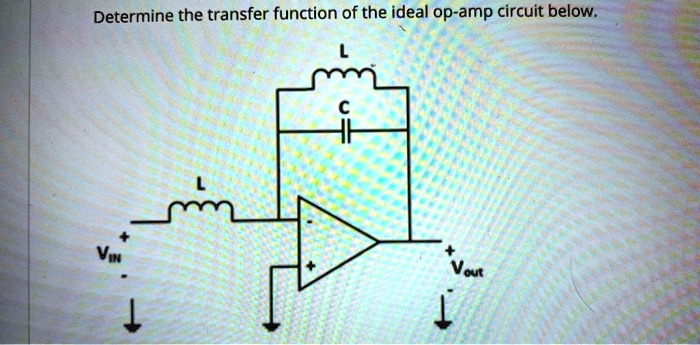 Determine the transfer function of the ideal op-amp circuit below. - VIN 1