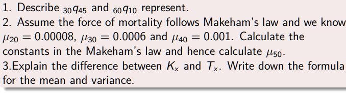 SOLVED: Describe 30945 and 60910 represent 2. Assume the force of ...