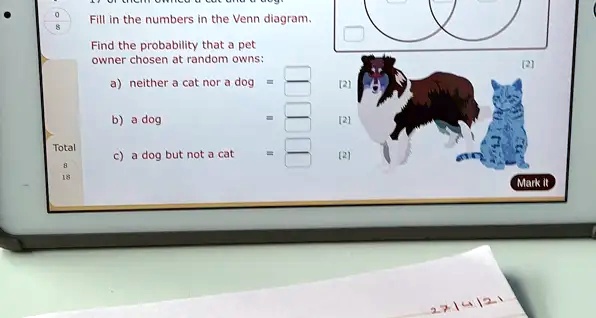 SOLVED: Fill In the numbers in the Venn diagram Find the probability ...