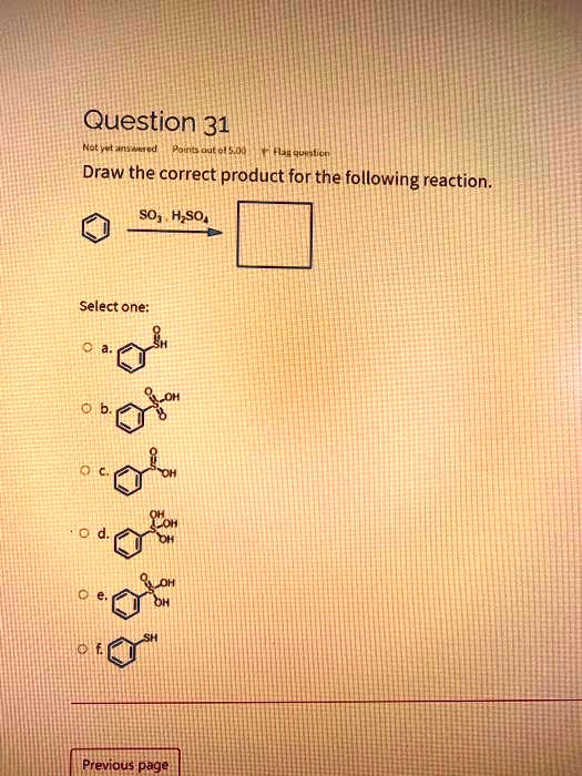 SOLVED: Draw the correct product for the following reaction: SO2 + H2SO4.