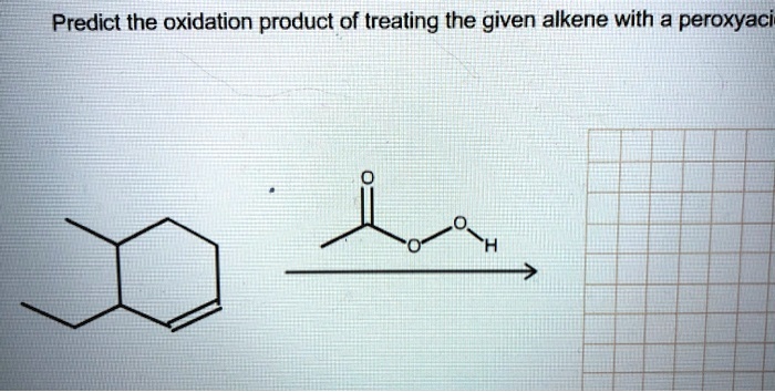 Predict the oxidation product of treating the given alkene with a ...
