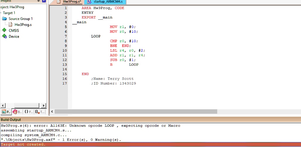 Solved Keeps Telling Me Unknown Opcode Loop When I Delete The Loop Its No Errors But I Dont