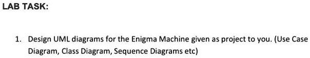 Solved Draw Use Case Activity And Sequence Diagram In Cpp Labtask 1 Design Uml Diagrams For 6832
