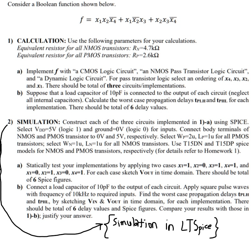 SOLVED: Consider a Boolean function shown below. f = X1X2X4 + XiX3X4 + X3X4 CALCULATION: Use the ...