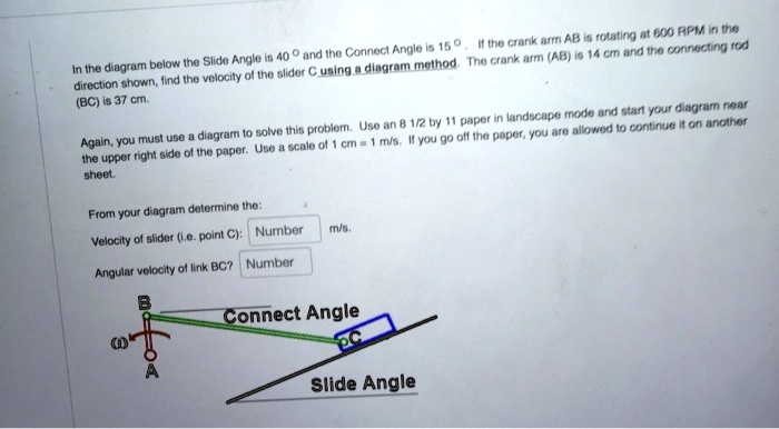 In the diagram below the Slide Angle is 40 and the Connect Angle is 15 ...