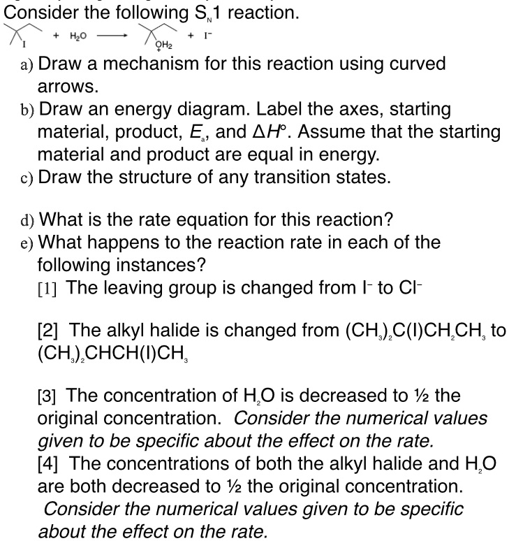 SOLVED: Consider the following reaction: H2O + QH2 â†’ QH + H2O a) Draw a mechanism for this ...