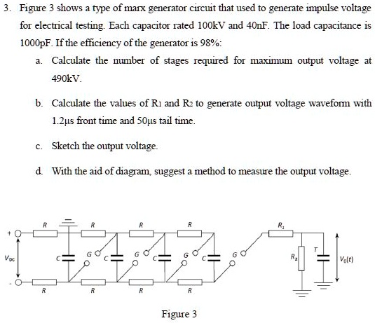 3. Figure 3 shows a type of marx generator circuit that used to generate impulse voltage for ...