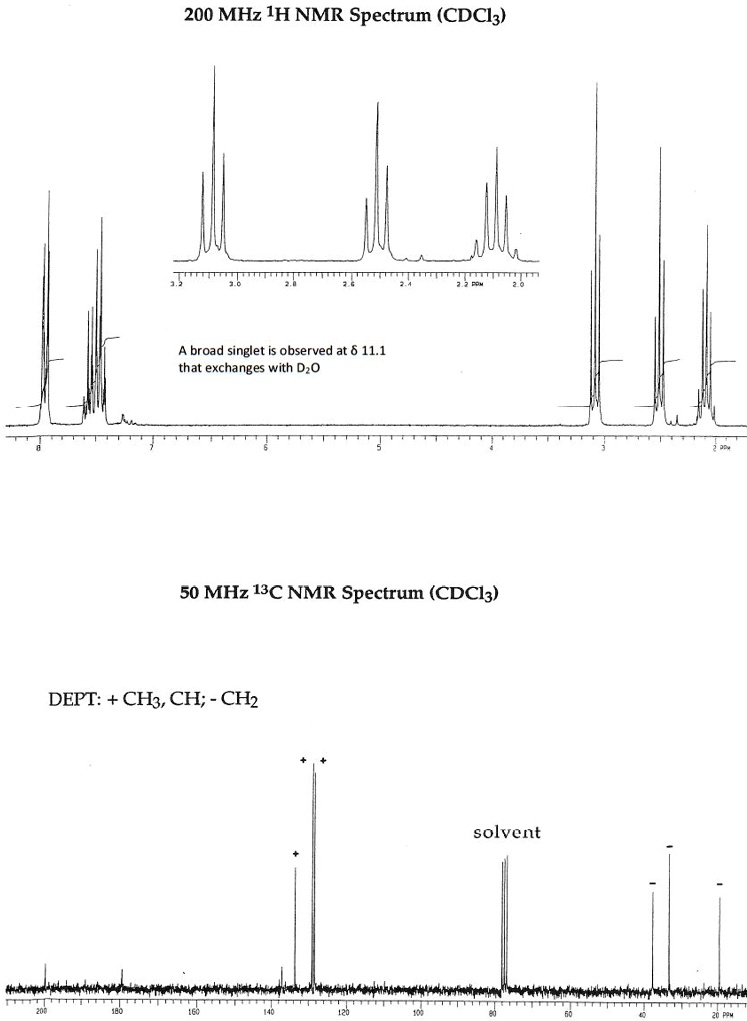 SOLVED: 200 MHz IH NMR Spectrum (CDCl3) broad singlet is observed at 6 ...
