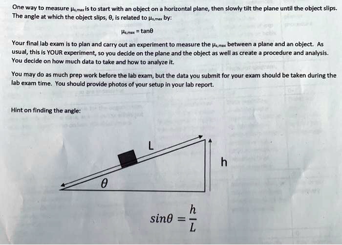 SOLVED:One way to measure Hmax is to start with an object on horizontal ...