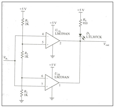 in the circuit shown below as the input voltage vin is ramped from 0 to ...