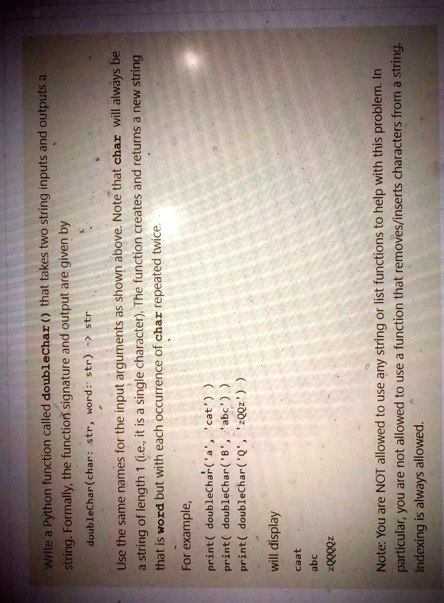 VIDEO solution: Use the same names for the input arguments as shown ... VIDEO solution: Use the same names for the input arguments as shown ...
