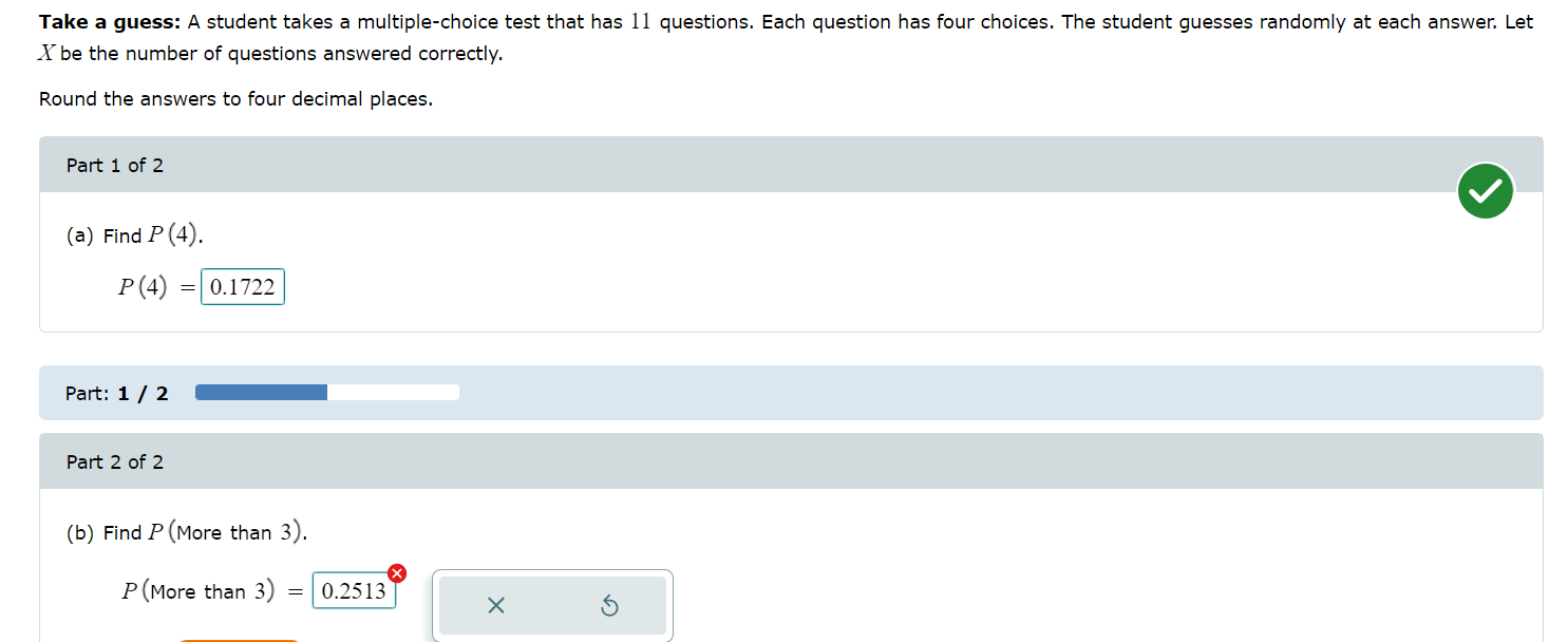 SOLVED: Take a guess: A student takes a multiple-choice test that has ...