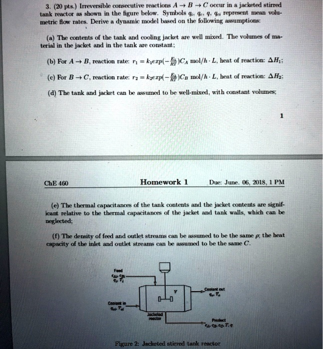3. (20 pts.) Irreversible consecutive reactions A?B?C occur...