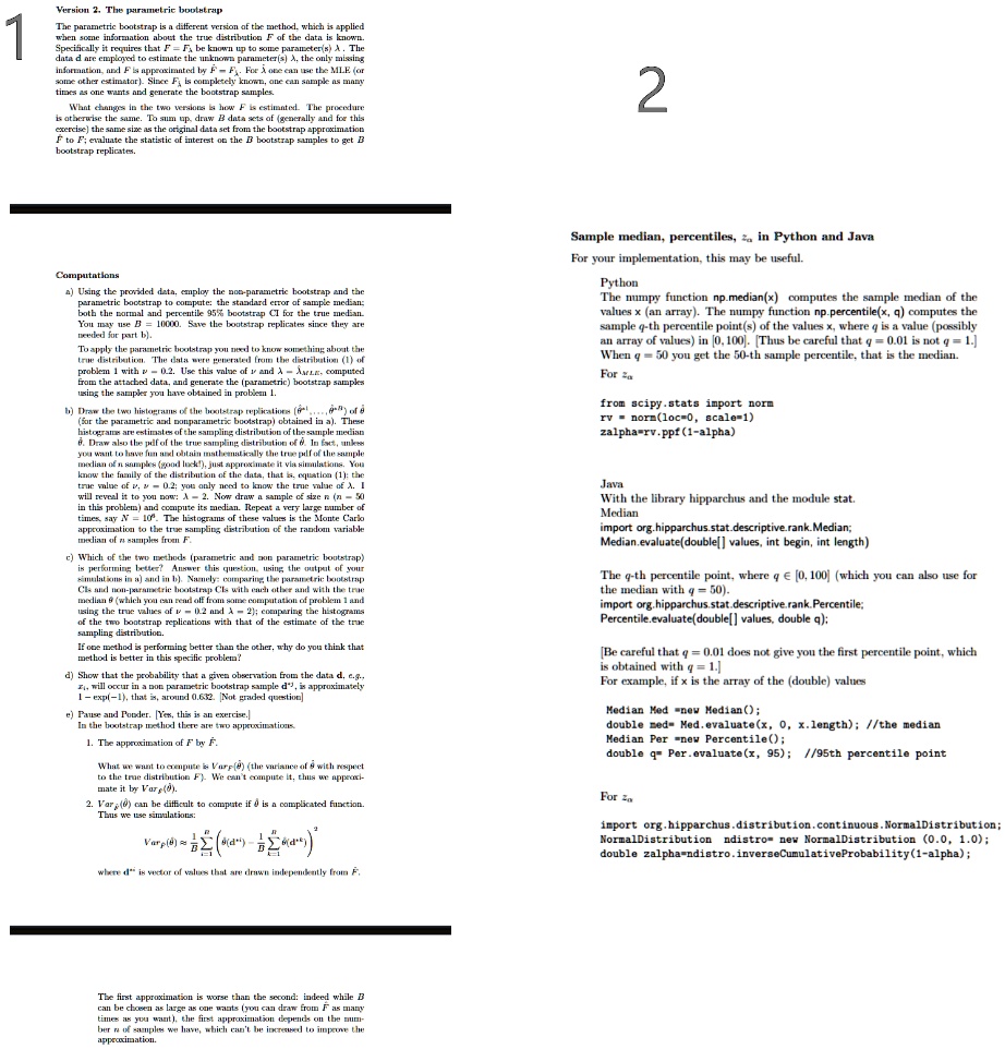 Texts Version 2 The Parametric Bootstrap The Parametric Bootstrap Is A Different Version Of The