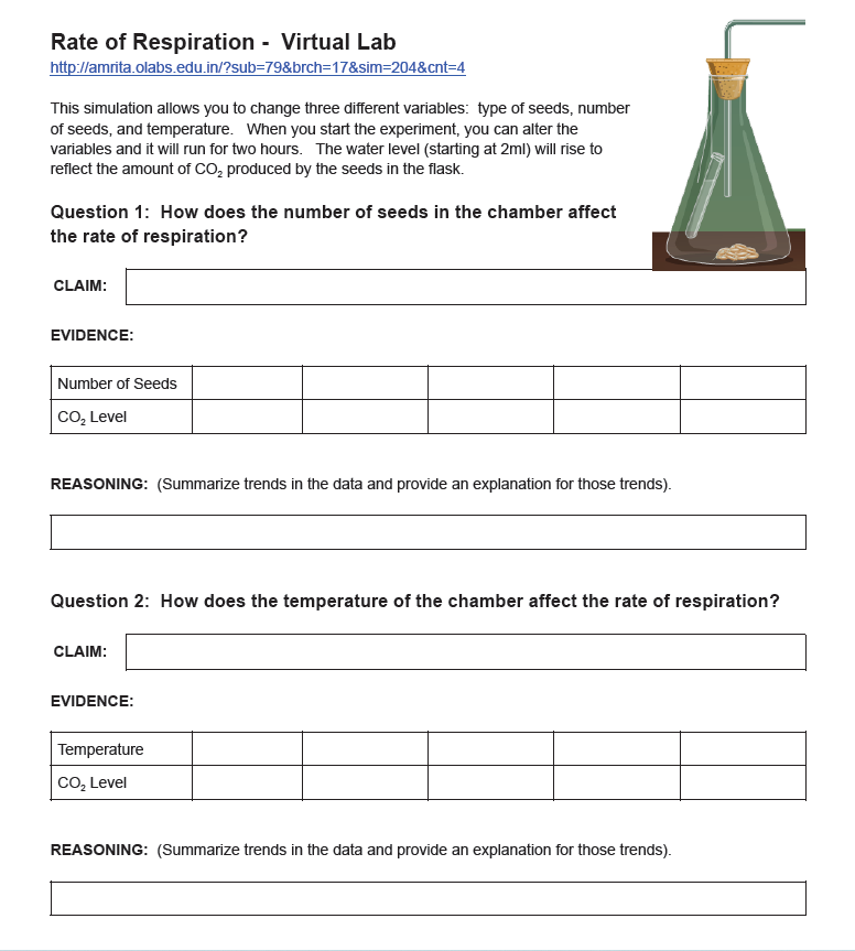 Rate of Respiration - Virtual Lab http://amrita.olabs.edu.in/?sub =79 & brch =17 &sim=204 &cnt=4 ...