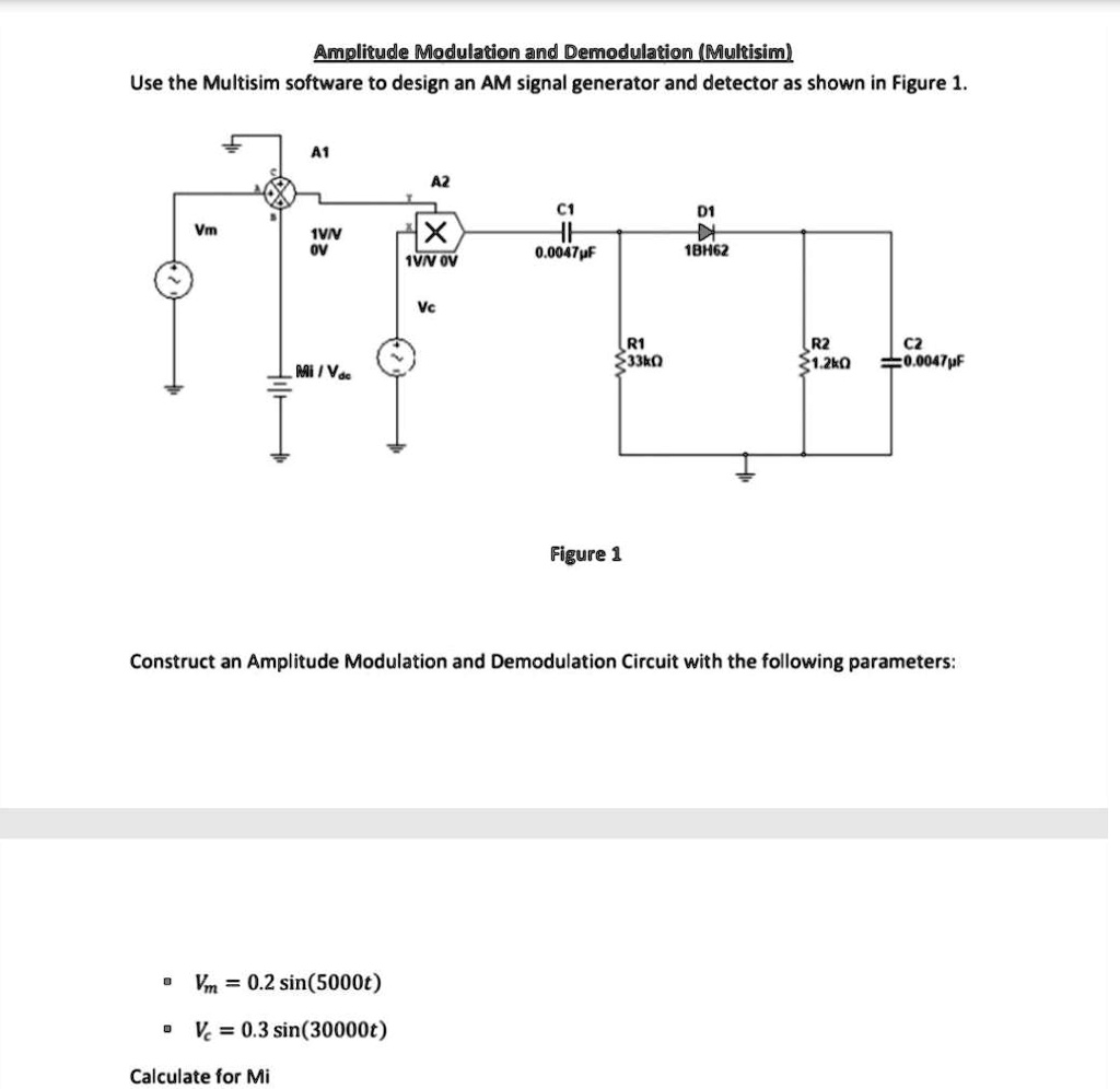 VIDEO solution: Calculate Mi means Vdc and from this value connect the circuit using Multisim ...