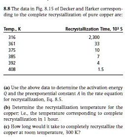 88 the data in fig 815 of decker and harker correspon ding to the ...