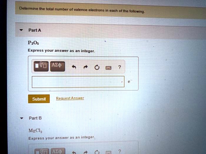 determine the total number of valence electrons in each of ther following part a pzos express ...