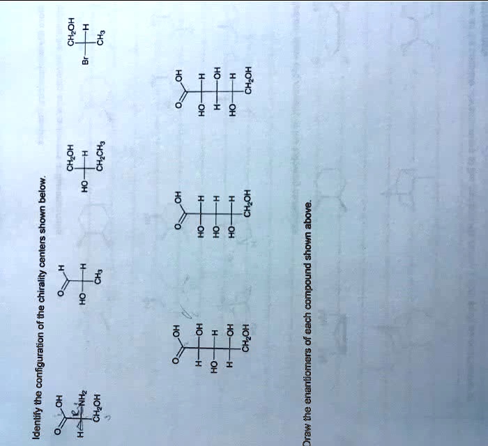 SOLVED: Identify the configuration of the chirality centers shown below ...