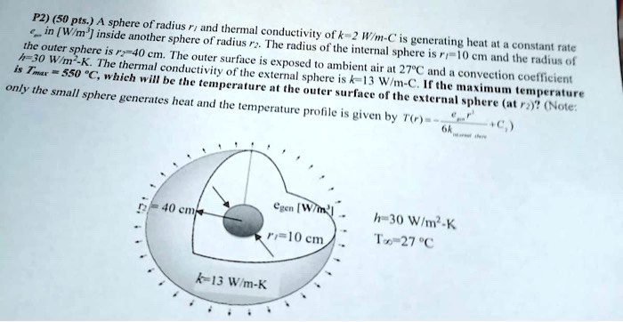 SOLVED: Inside a sphere of radius r, there is another sphere of radius ...