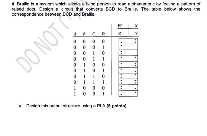 Braille is a system which allows a blind person to read alphanumeric by ...
