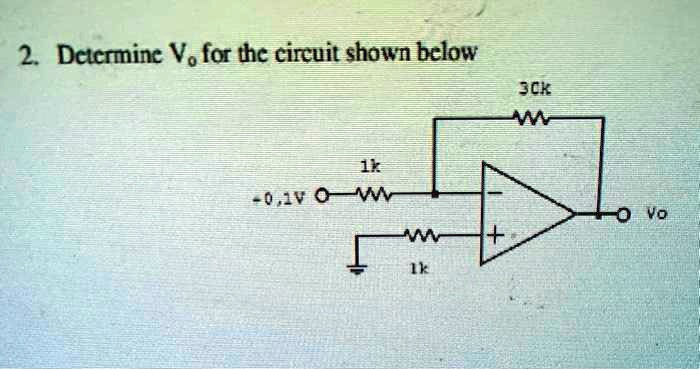 VIDEO solution: Determine V for the circuit shown below. 3CK WM 1k 0.1V 0WW Vo WW 1k