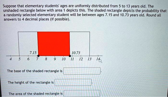 Suppose that elementary students' ages are uniformly distributed from 5 ...