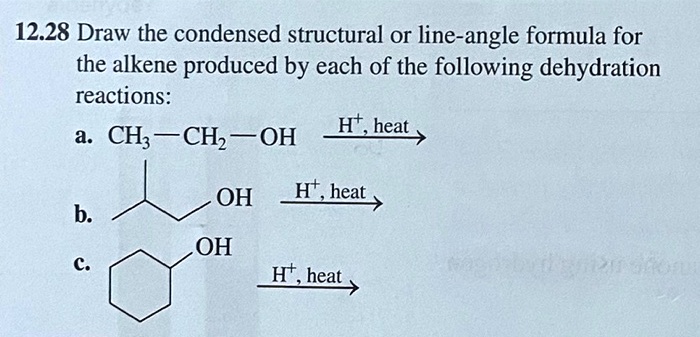 Alkene Condensed Structural Formula
