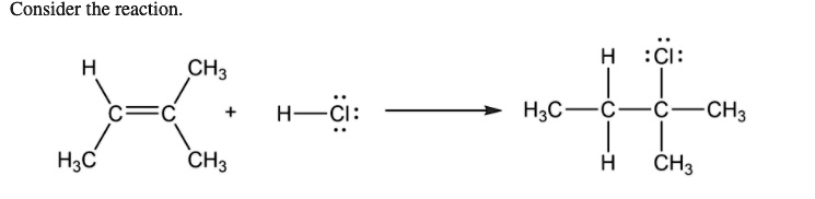 SOLVED: Consider the reaction: :CI: CH3 HCI: HzC C CH3 HzC CH3 CH3